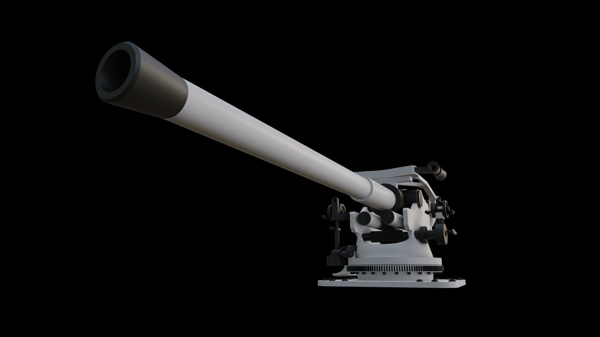 5-inch 50-caliber US Naval Gun 3D model | CGTrader