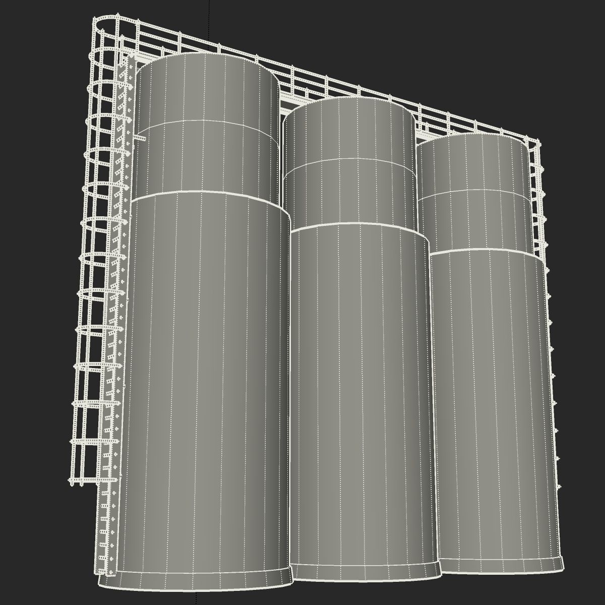 Industrial water towers 3D model | CGTrader