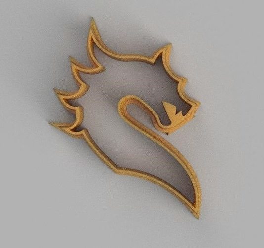 DRAGON COOKIE CUTTER 3D model 3D printable | CGTrader