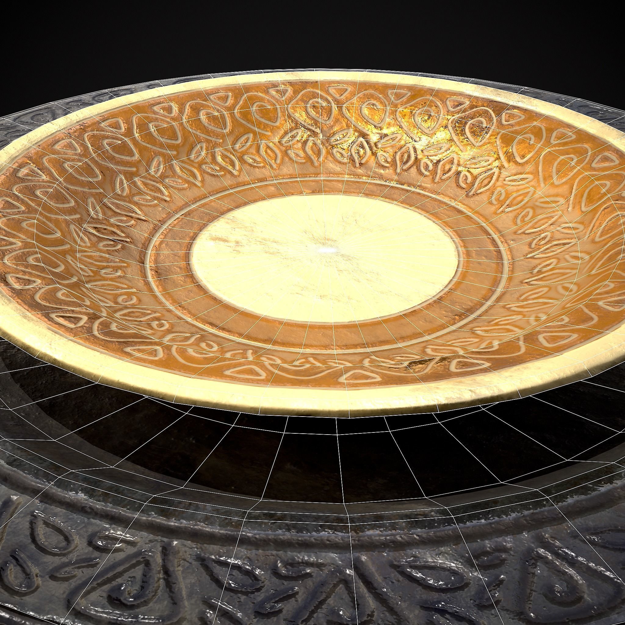 3D model Medieval Fancy Plates VR / AR / low-poly | CGTrader