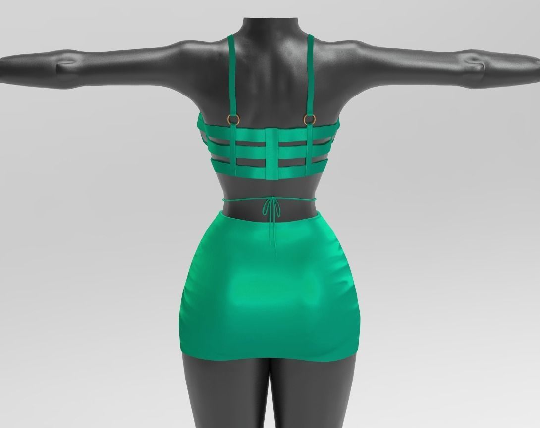 3D model Mesh Outfit 013 Second Life VR / AR / low-poly | CGTrader