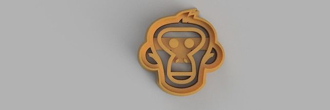 monkey COOKIE CUTTER 3D model 3D printable | CGTrader