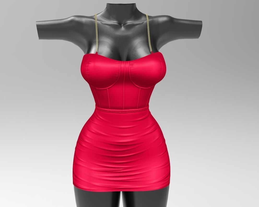3D model Mesh Outfit 015 Second Life VR / AR / low-poly | CGTrader