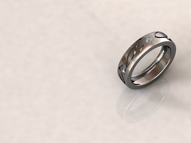 Ring Chopard 1 3D model 3D printable | CGTrader