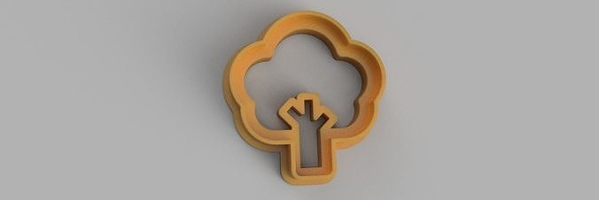 tree COOKIE CUTTER 3D model 3D printable | CGTrader