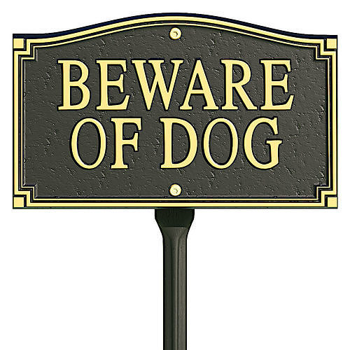 Beware of Dog Sign 3D model | CGTrader