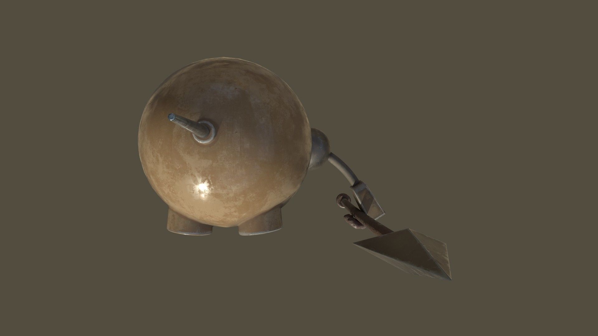 3D model Stylized Robot Guard VR / AR / low-poly | CGTrader