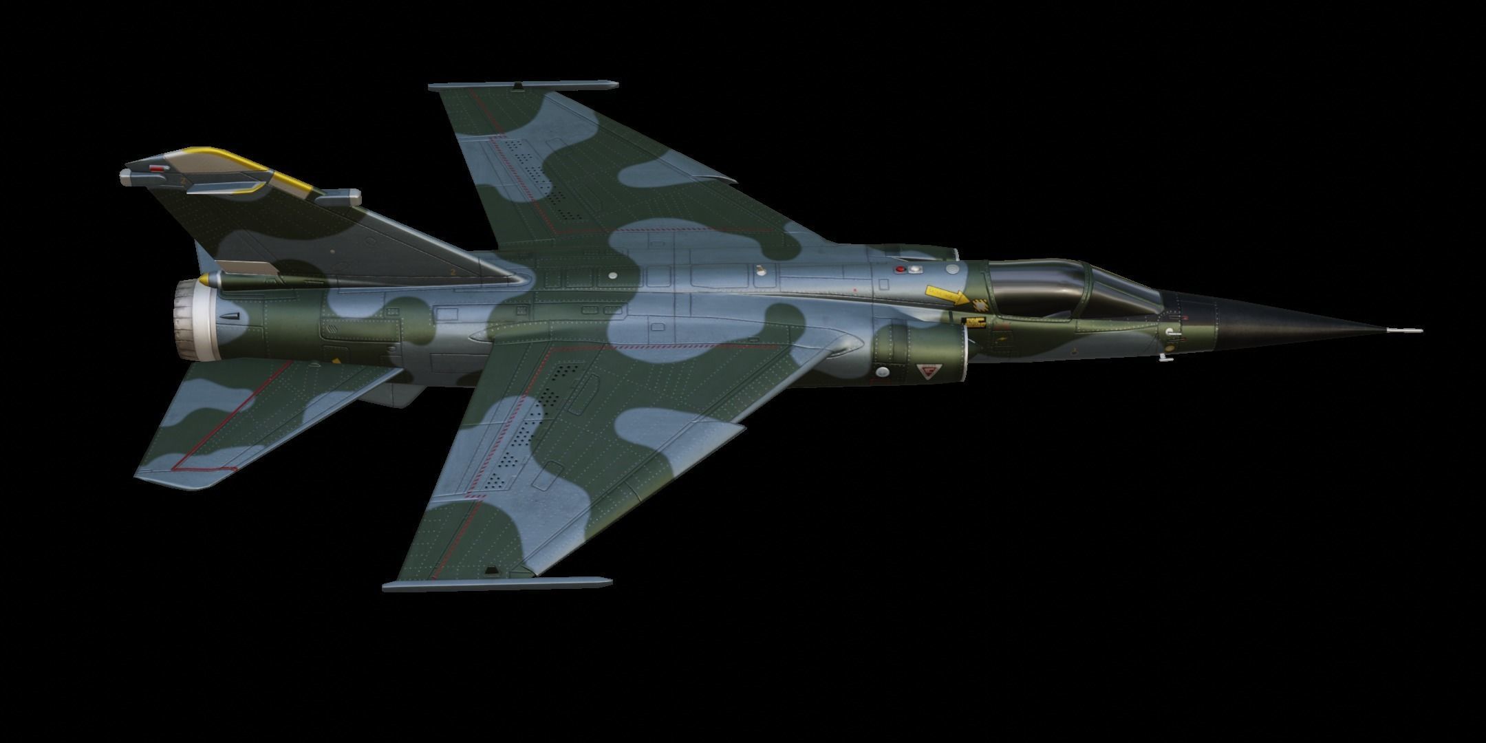 3D model Dassault Mirage F1 VR / AR / low-poly | CGTrader