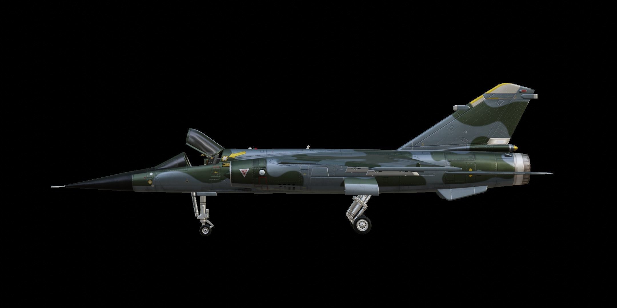 3D model Dassault Mirage F1 VR / AR / low-poly | CGTrader