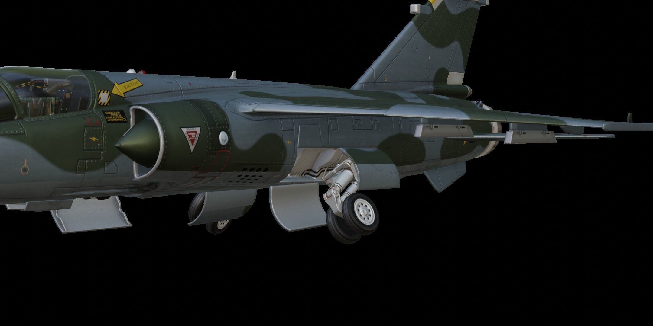 3D model Dassault Mirage F1 VR / AR / low-poly | CGTrader
