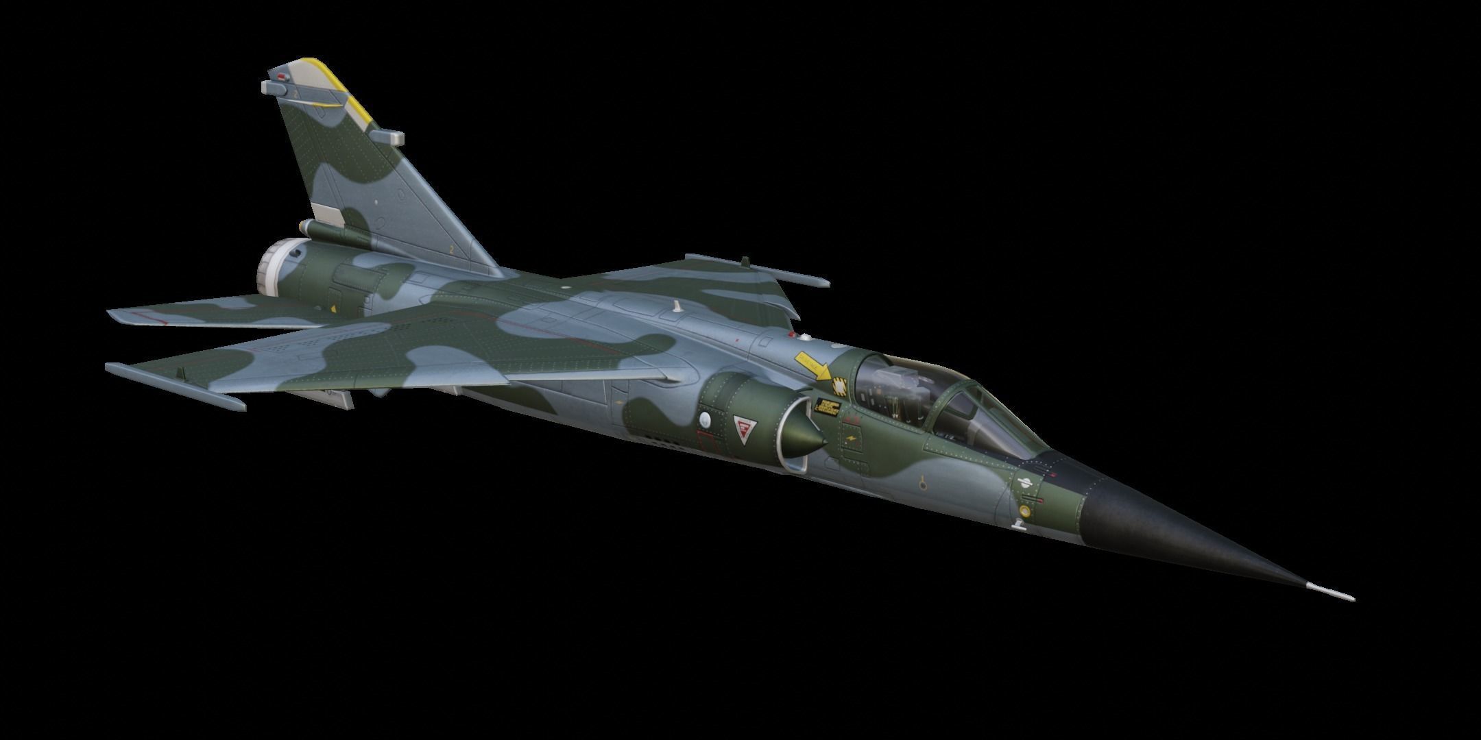 3D model Dassault Mirage F1 VR / AR / low-poly | CGTrader