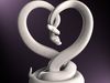 Valentines Day Ball Python Heart 3D Print Model 3D model 3D printable ...