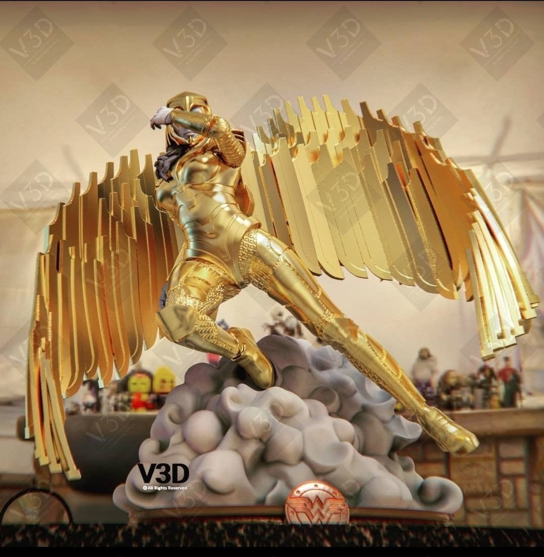 Wonder Woman 1984 - golden armor 1 - V3D 3D model 3D printable | CGTrader