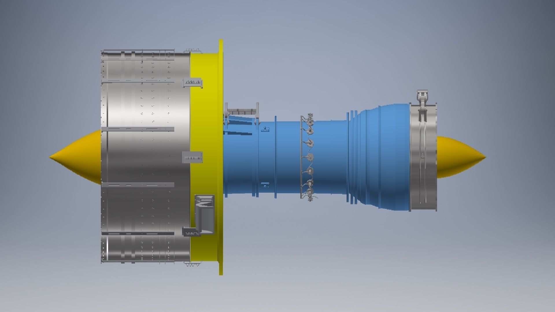 Jet Engine Assembly 3D model | CGTrader