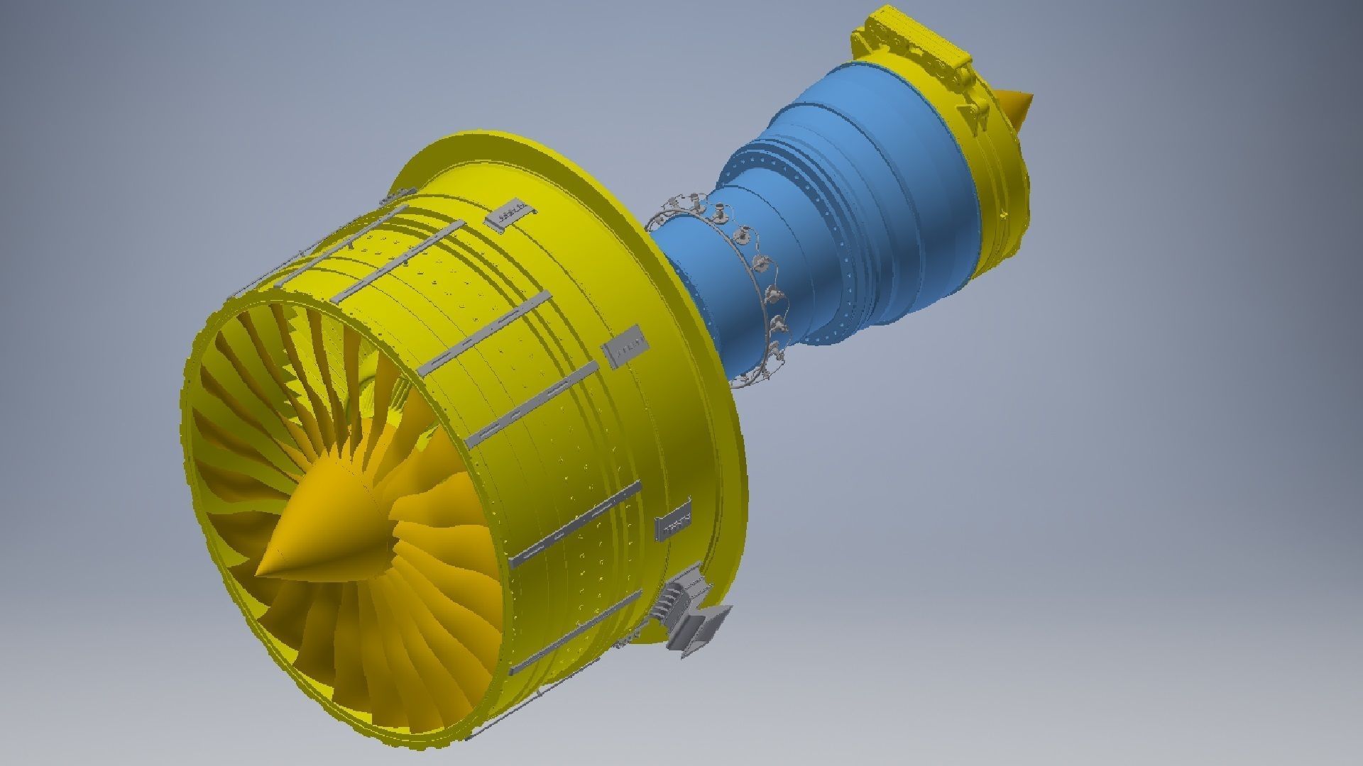 Jet Engine Assembly 3D model | CGTrader
