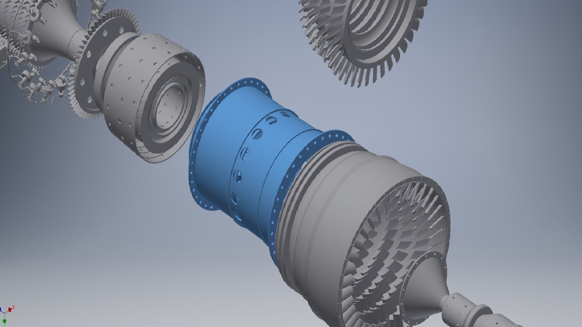 Jet Engine Assembly 3D model | CGTrader