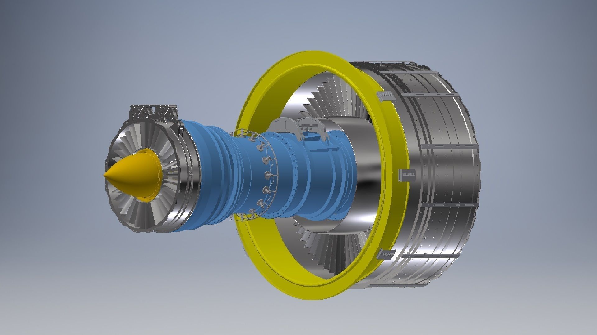 Jet Engine Assembly 3D model | CGTrader
