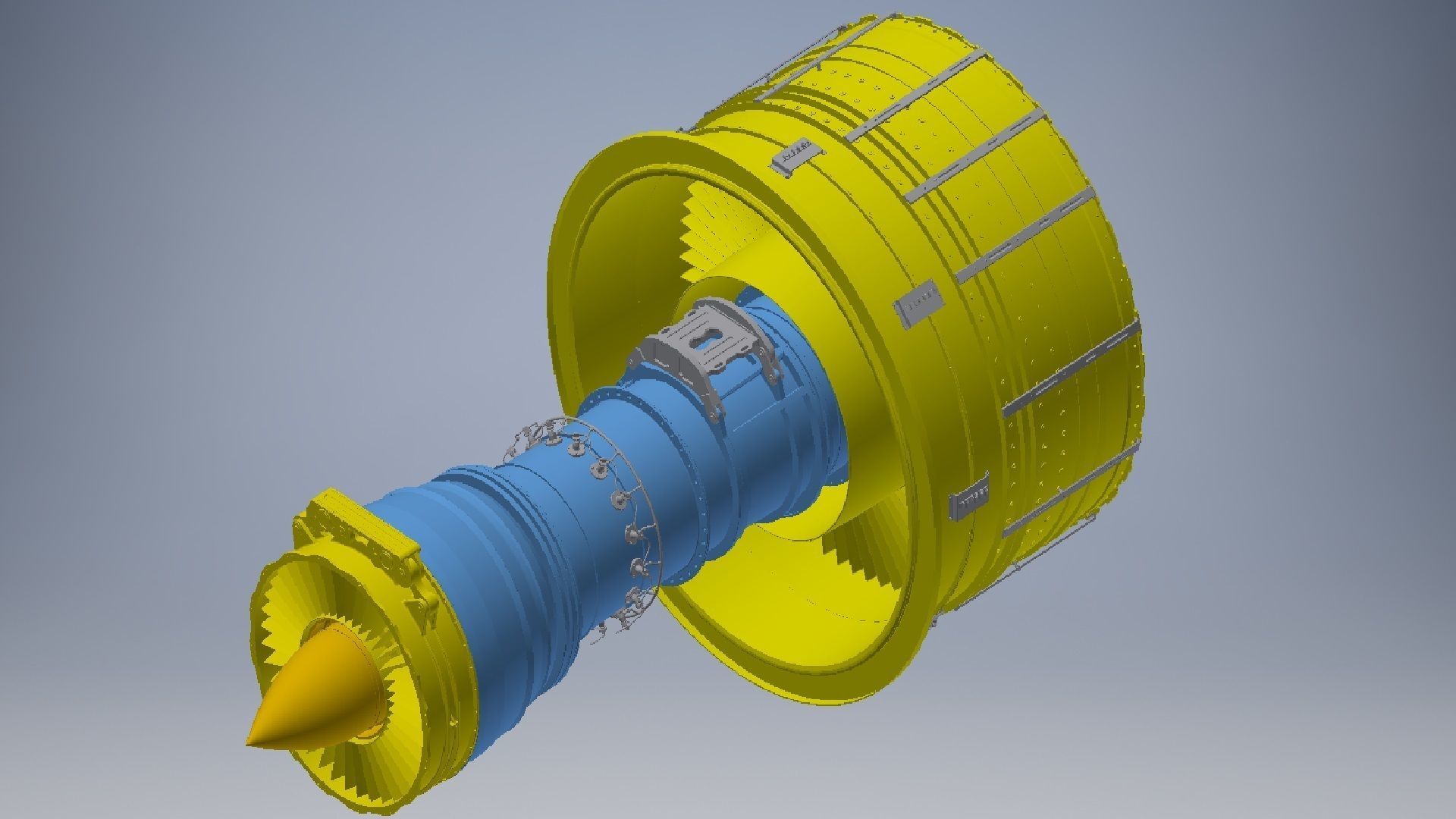 Jet Engine Assembly 3D model | CGTrader