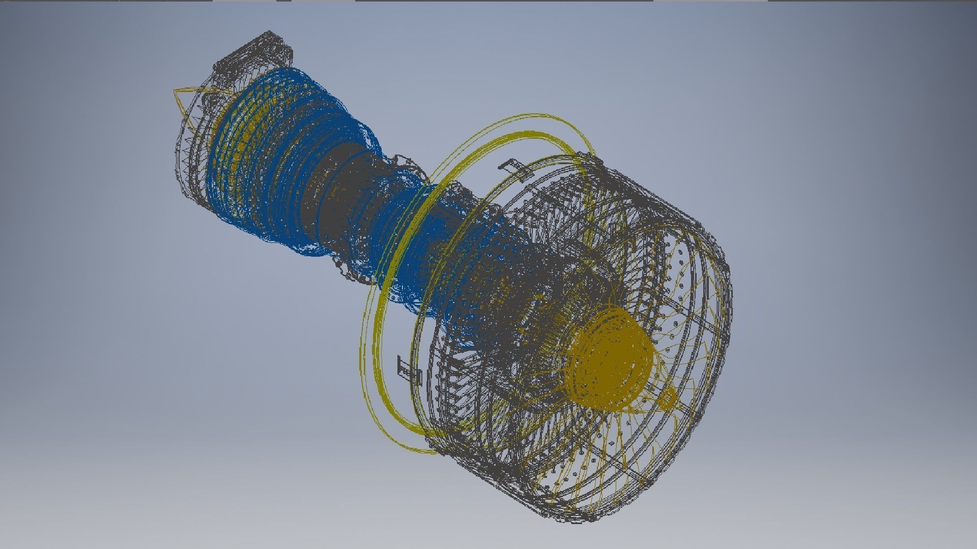 Jet Engine Assembly 3D model | CGTrader