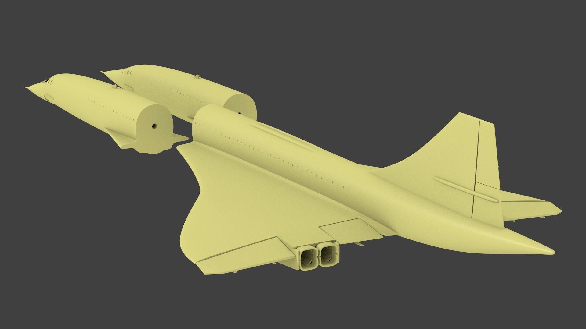 concorde airliner sst 3D model 3D printable | CGTrader