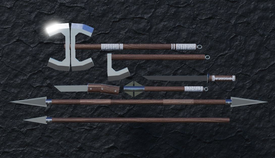 Roblox Weapon Pack 3D model | CGTrader