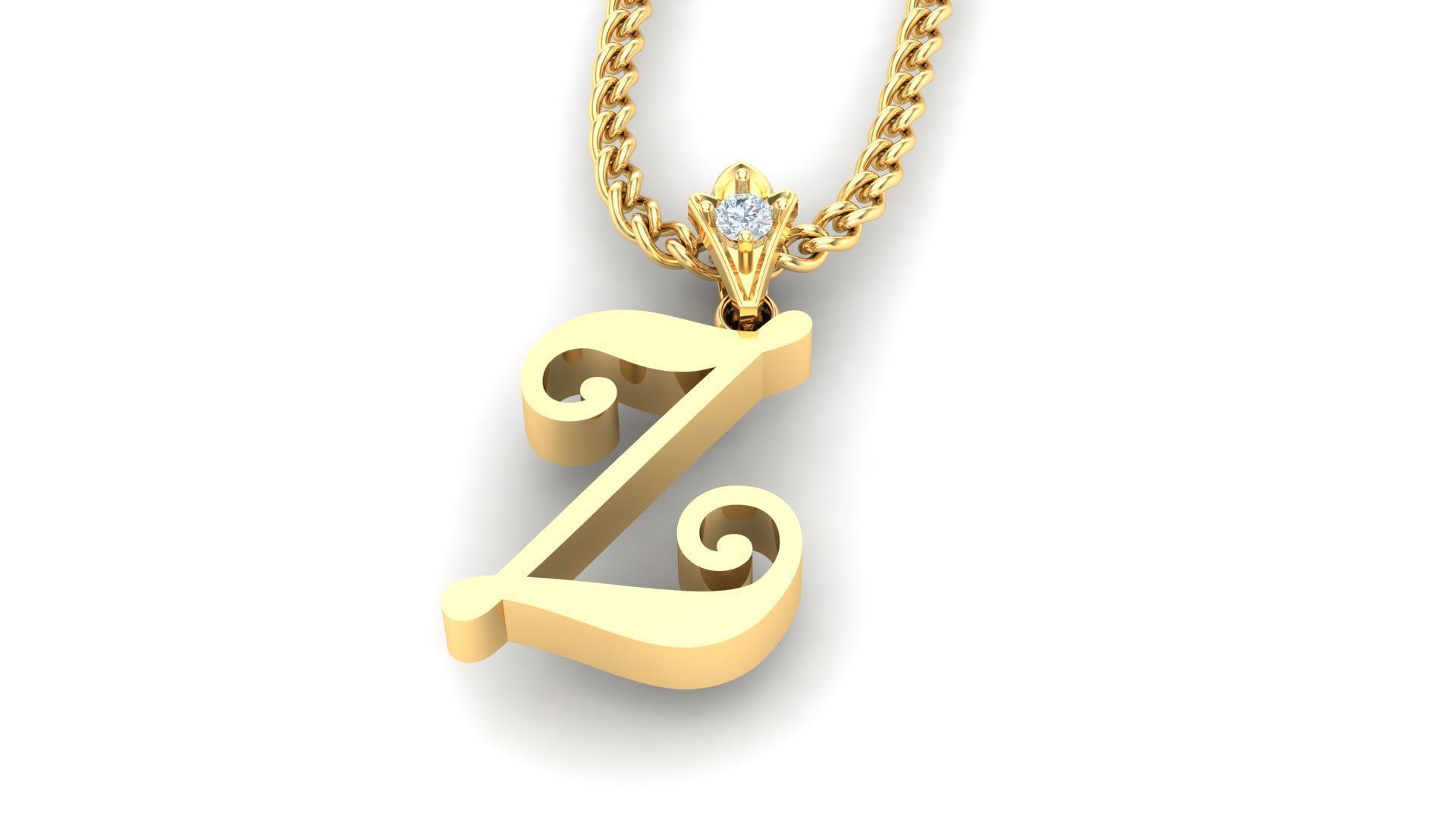 Alphabet English Letter Pendant Version 3 Album 3D model 3D printable ...