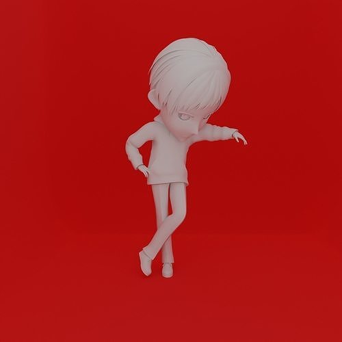 Cartoon Character Boy Pose 3D model 3D printable | CGTrader