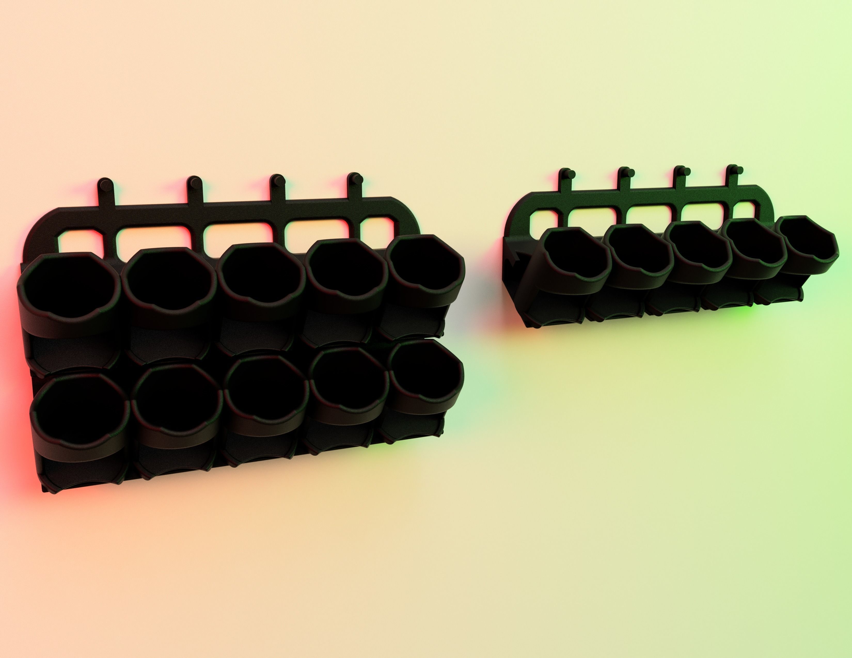 Mica powder wall Organizer 3D model 3D printable | CGTrader