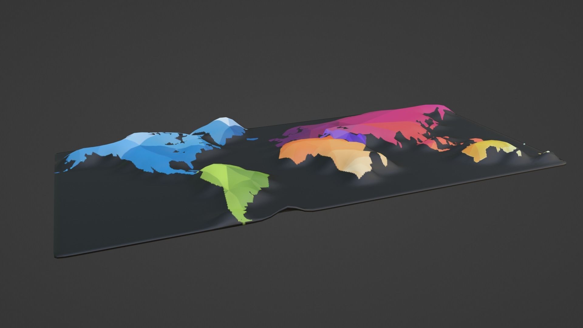 World Map 3D model 3D printable | CGTrader