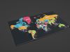 World Map 3D model 3D printable | CGTrader
