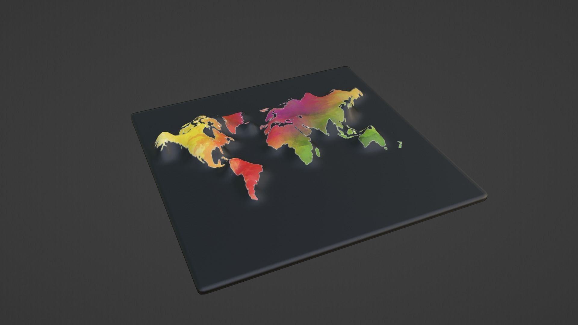 World Map 3D model 3D printable | CGTrader
