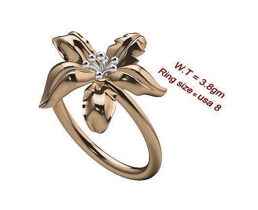 Blossom Flower Ring 3D model 3D printable | CGTrader