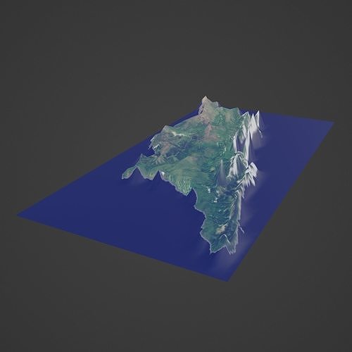 Georgia Map 3D model 3D printable | CGTrader