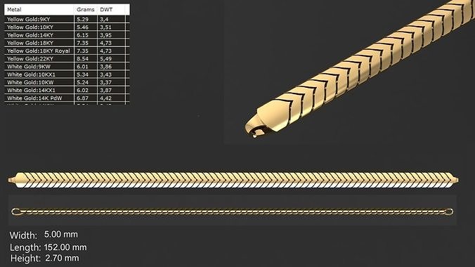 Turkish chain 23 3D model 3D printable | CGTrader