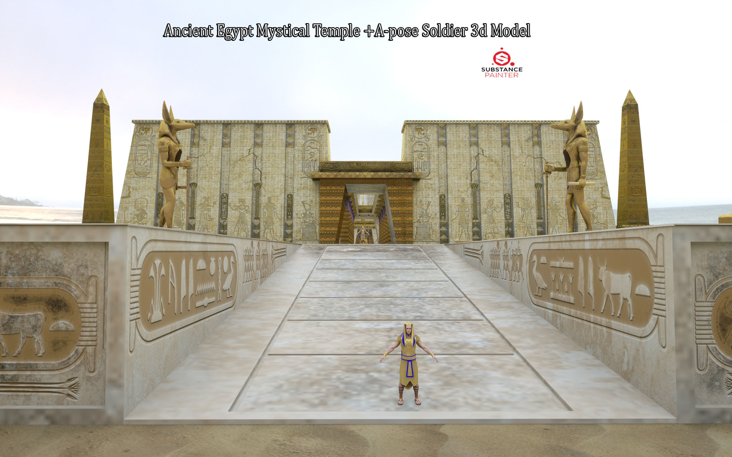 Ancient Egypt Temple 3d Model 3D model | CGTrader