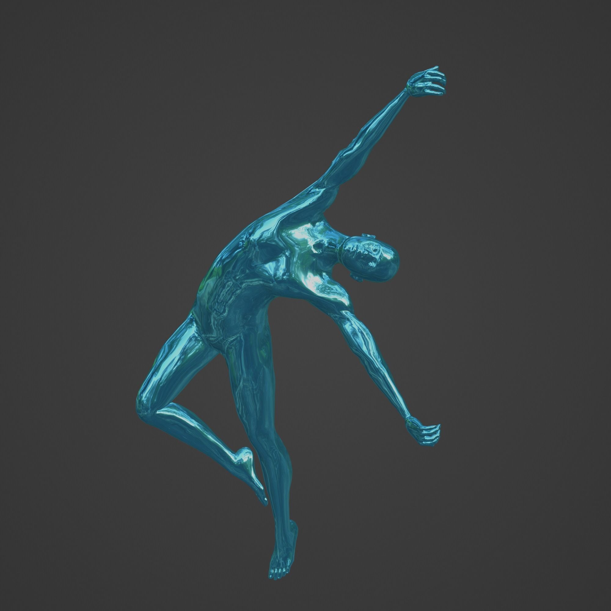 GOLD CHARACTER POSE 3D model 3D printable | CGTrader