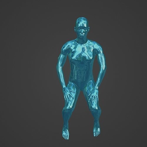 GOLD CHARACTER POSE 3D model 3D printable | CGTrader
