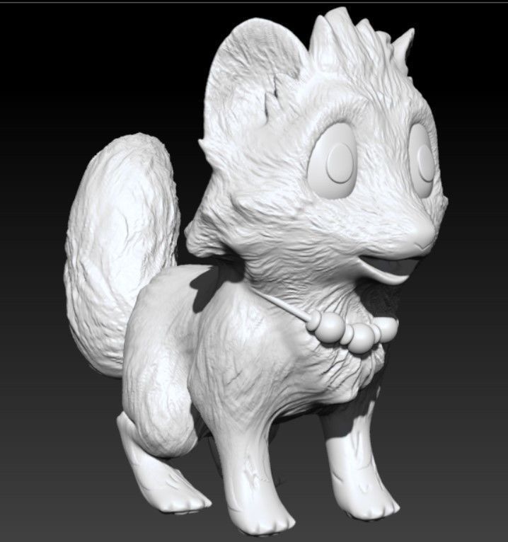 Le Renard et le petit Tanuki 3D model 3D printable | CGTrader