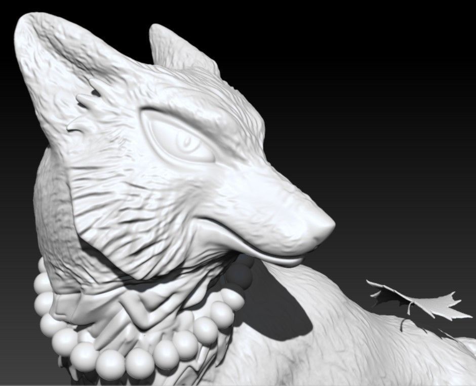Le Renard et le petit Tanuki 3D model 3D printable | CGTrader