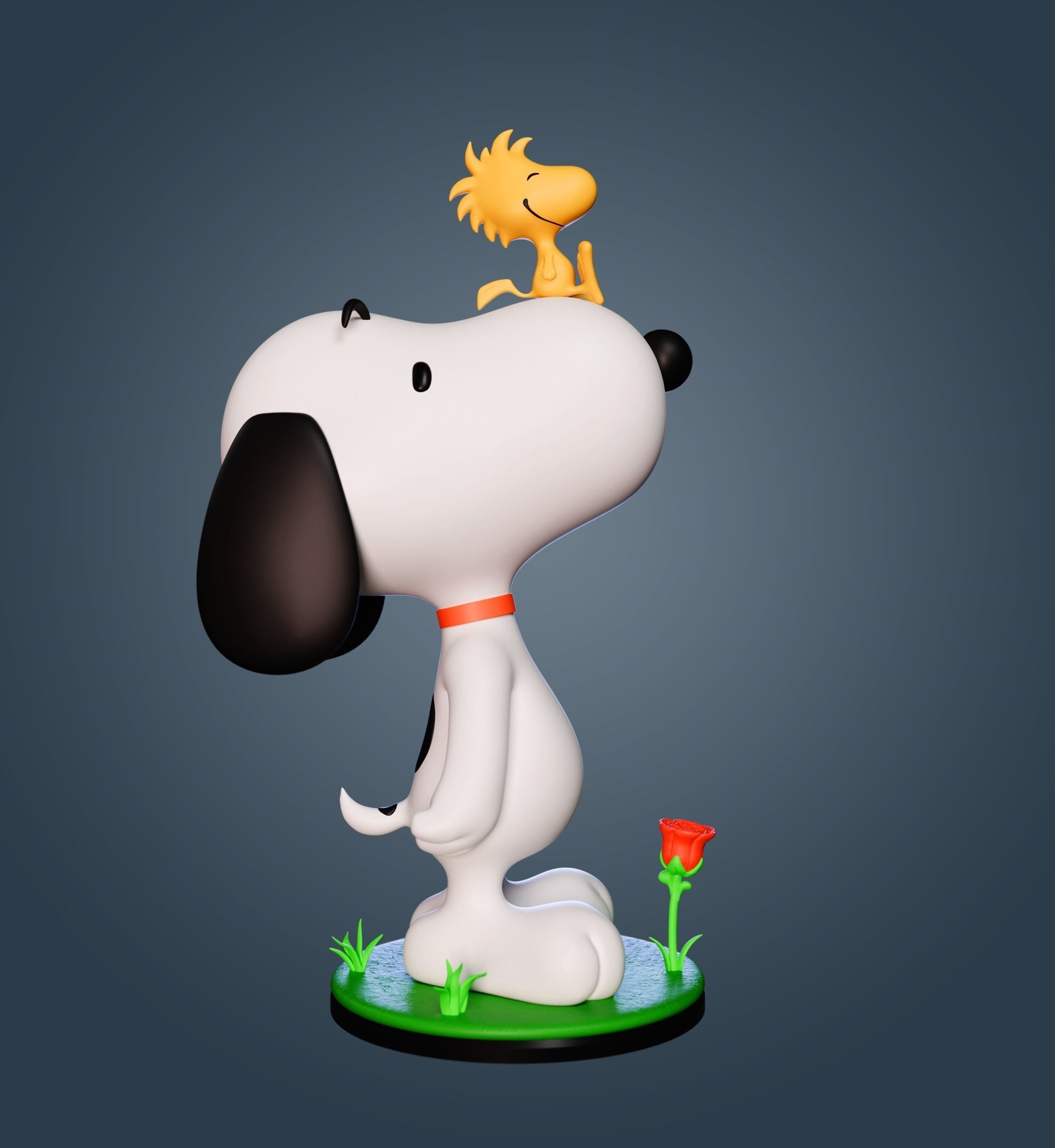 Snoopy and Woodstock 3D model 3D printable | CGTrader