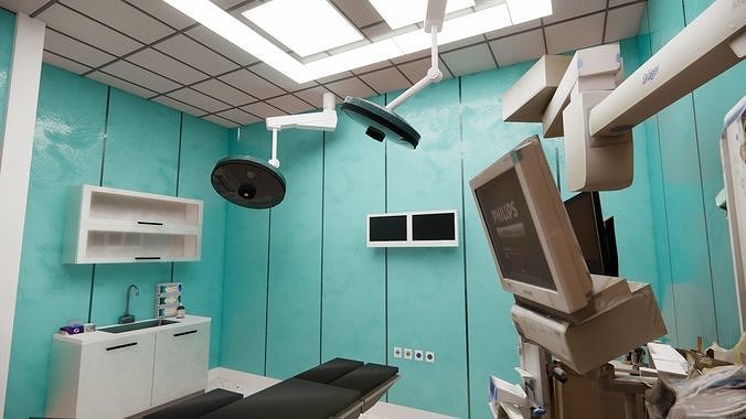 Surgery operating room for hospital project 3D model | CGTrader