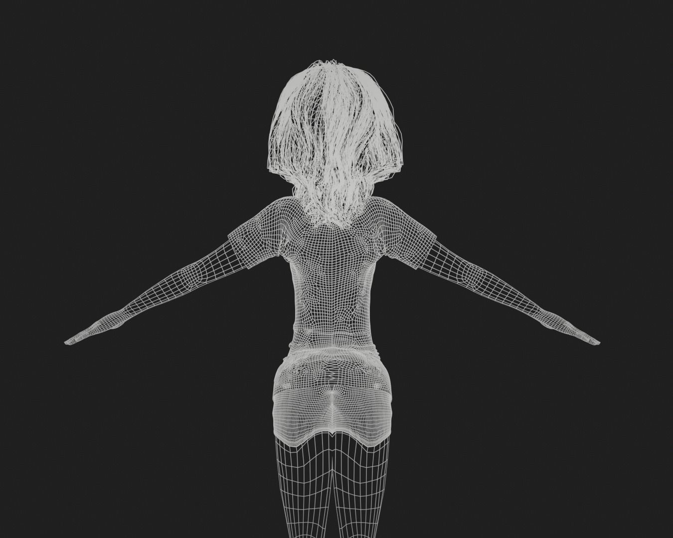 3d Model Cartoon Rigged Girl Vr Ar Low Poly Cgtrader