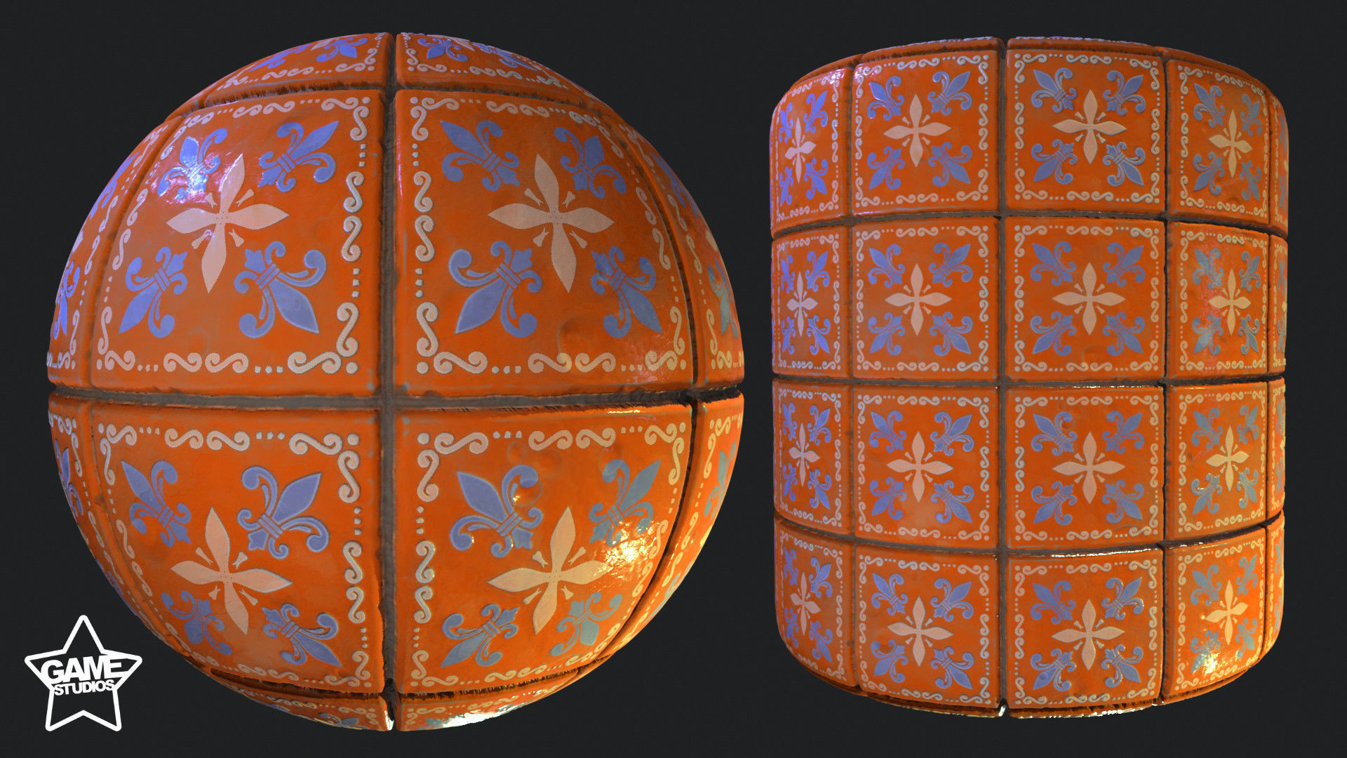 Stylized Portuguese Tiles Material 05 Texture | CGTrader