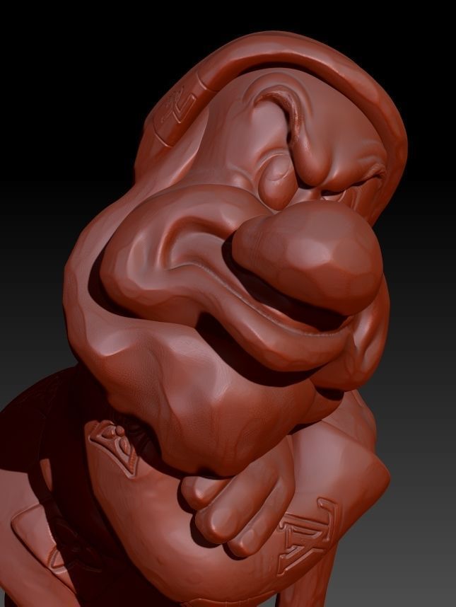 DWARF GRUMPY 3D model 3D printable | CGTrader