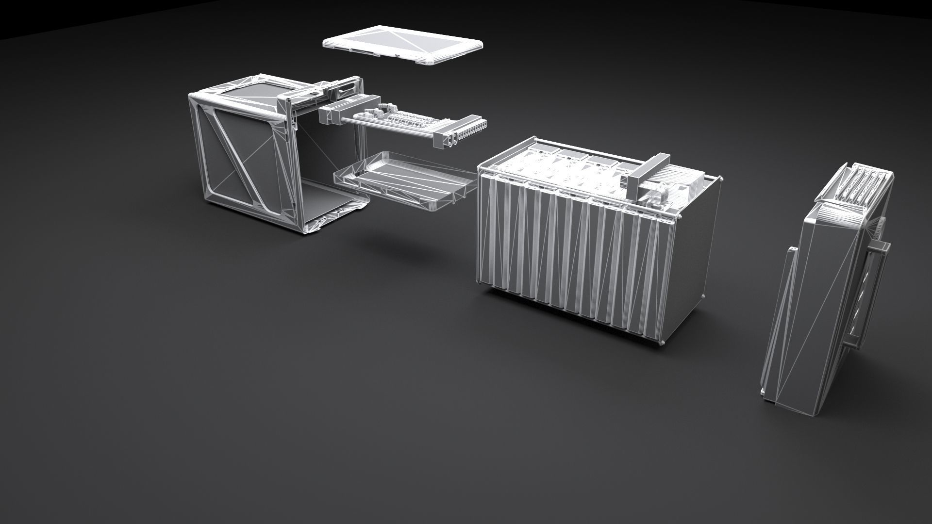 Lithium-Ion Battery with BMS and internal Components 3D model | CGTrader