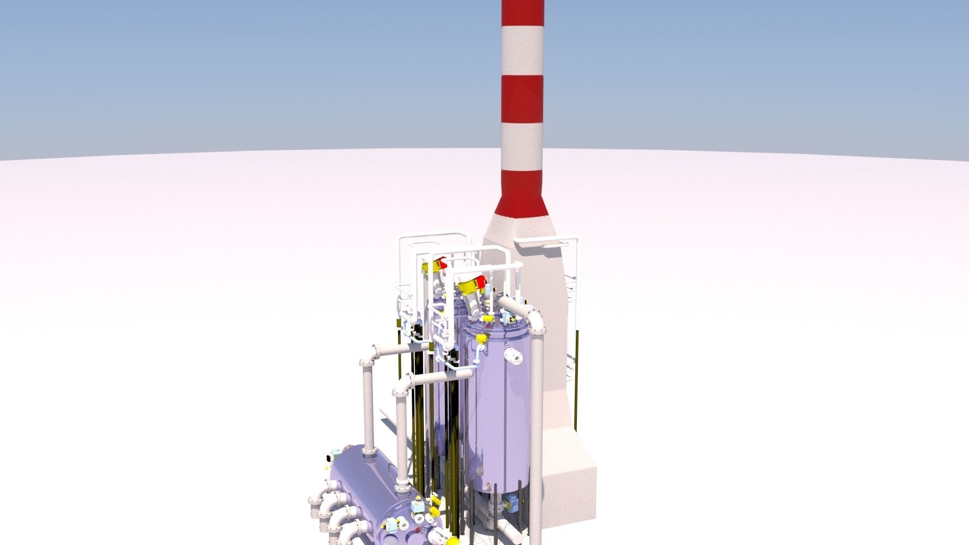 Refinery Industrial Furnace 01 3D model | CGTrader