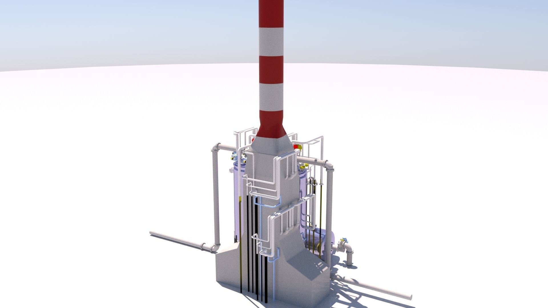 Refinery Industrial Furnace 01 3D model | CGTrader