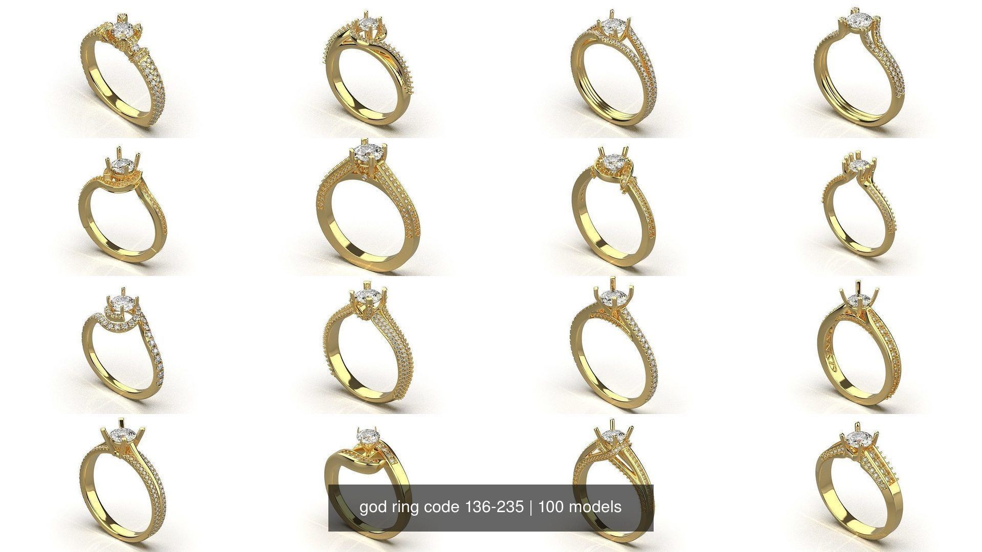 god ring code 136-235 3D Model Collection 3D printable | CGTrader
