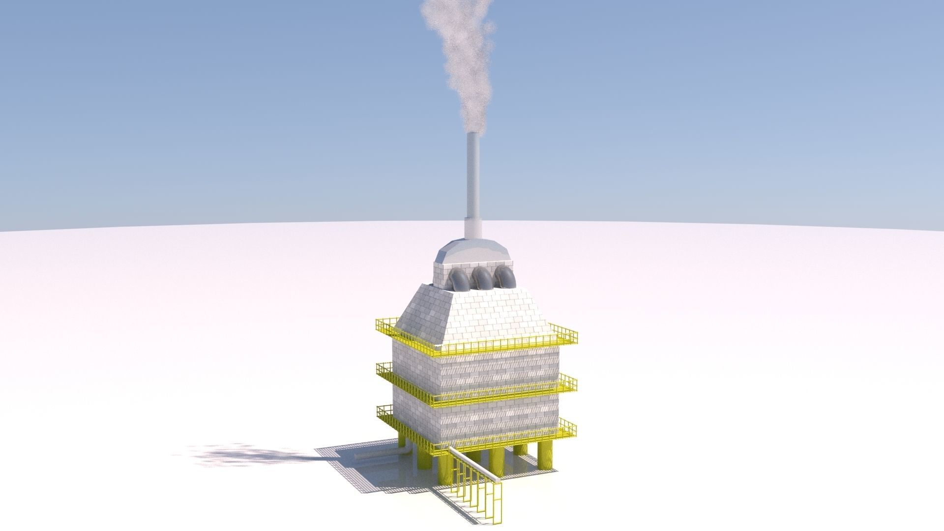 Refinery Industrial Furnace 03 3D model | CGTrader