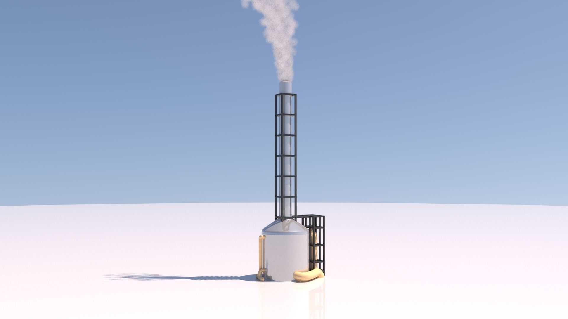 Refinery Industrial Furnace 04 3D model | CGTrader